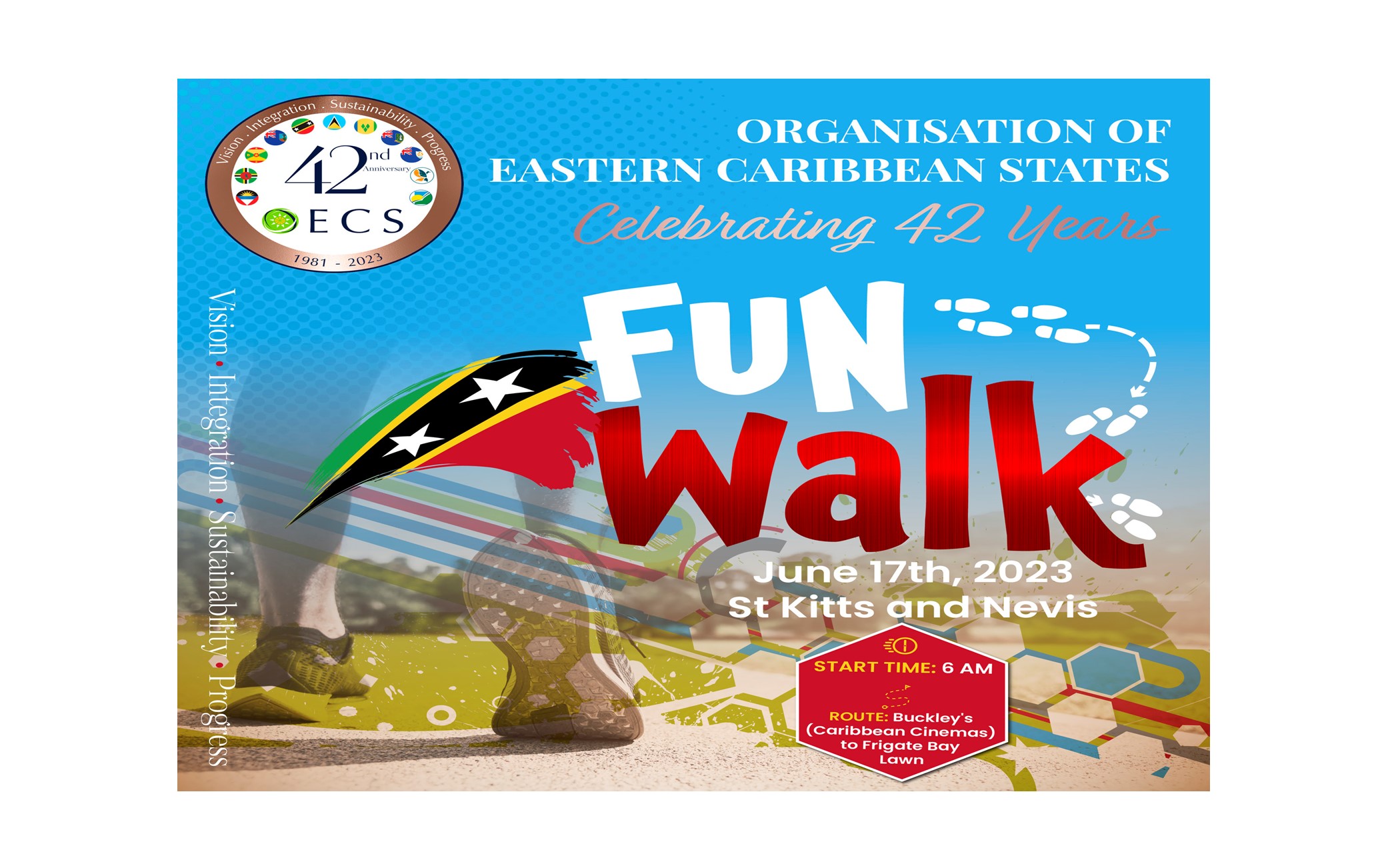 FUN WALK TO BE HELD IN CELEBRATION OF THE 42ND ANNIVERSARY OF THE OECS ...