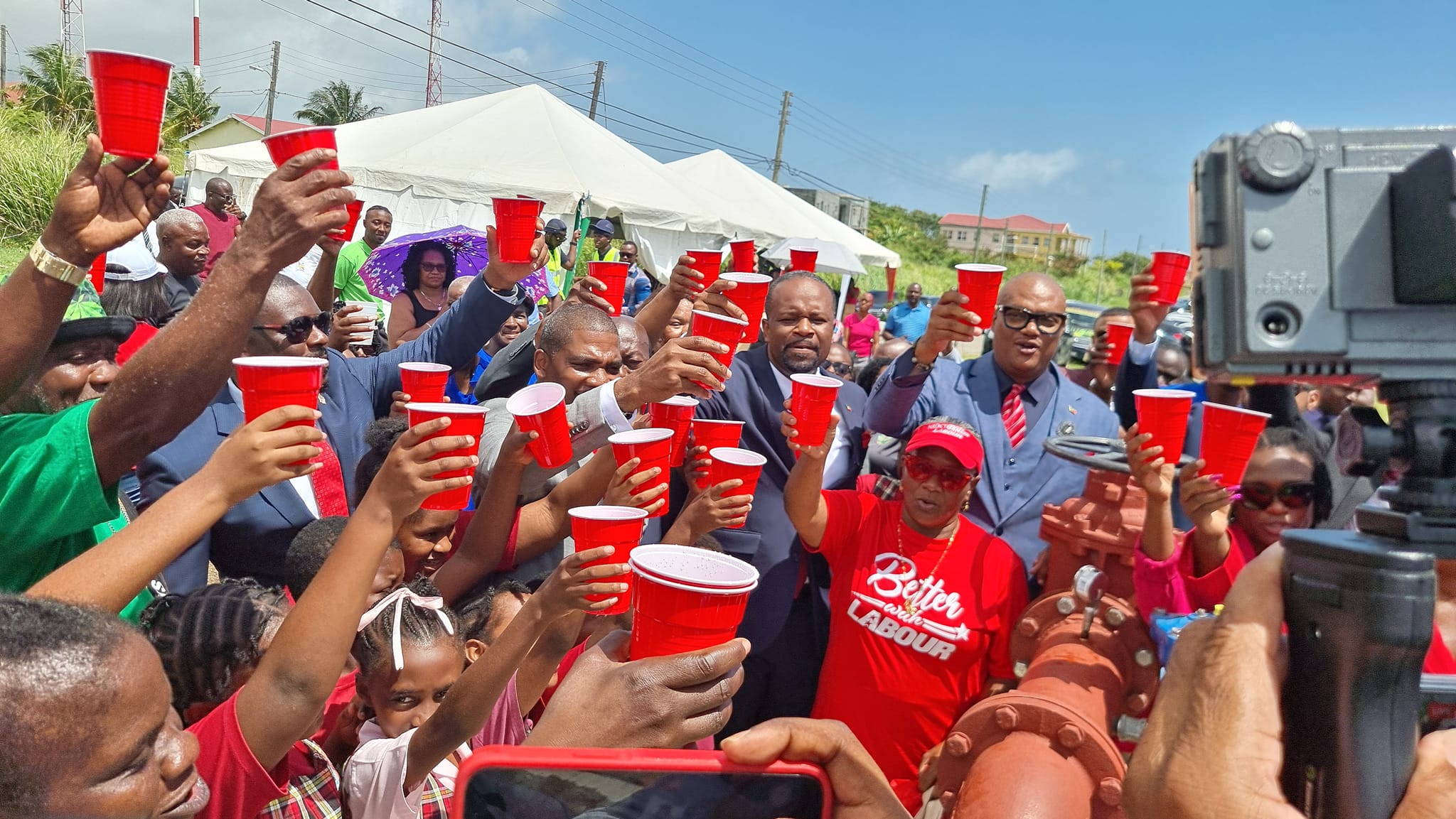 “Commitment made, Commitment kept!” PM Drew, MP Maynard celebrate Cayon ...